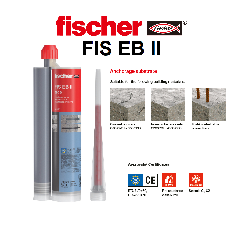 FISCHER FIS EB II Epoxy mortar 585ML (Slow Cure) | Shopee Malaysia