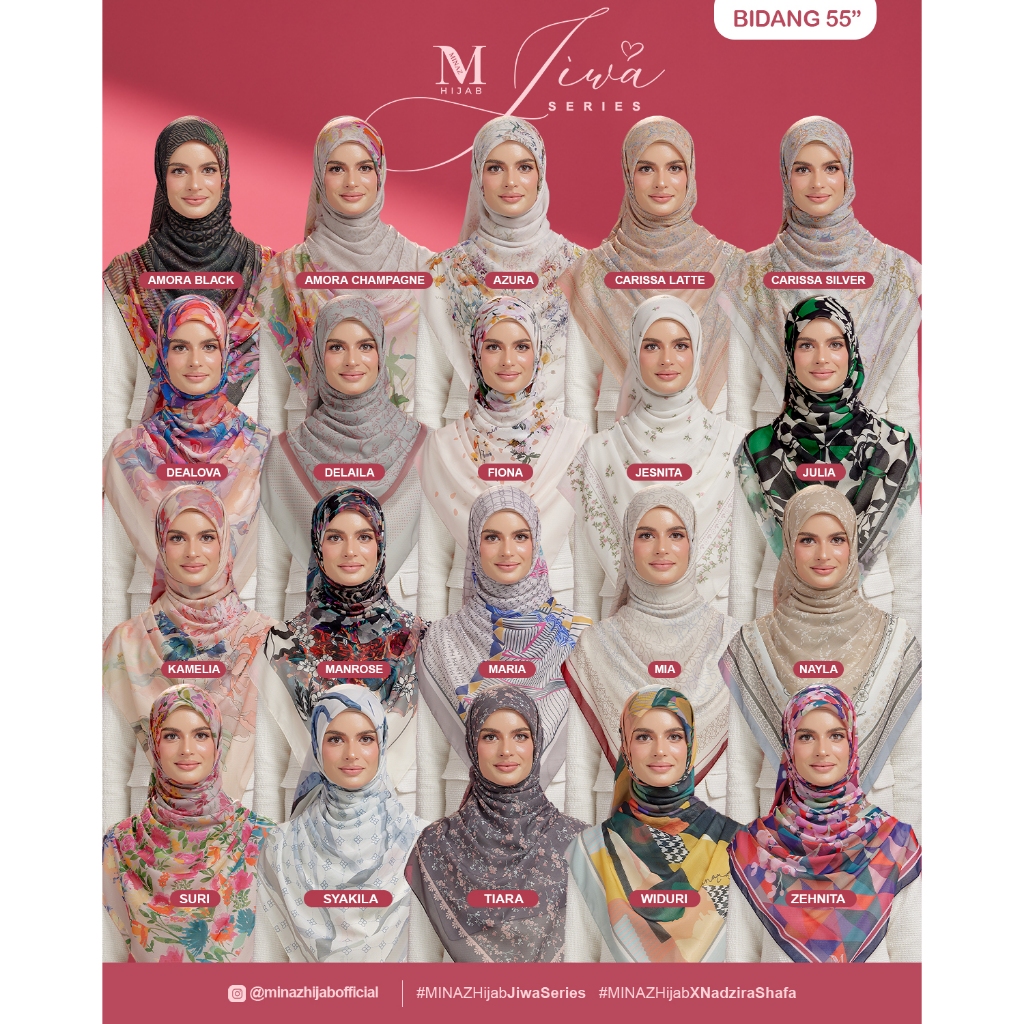 [NEW ARRIVAL] Minaz Hijab Twinkle Series Bidang 55/ Bawal Bidang 55 ...
