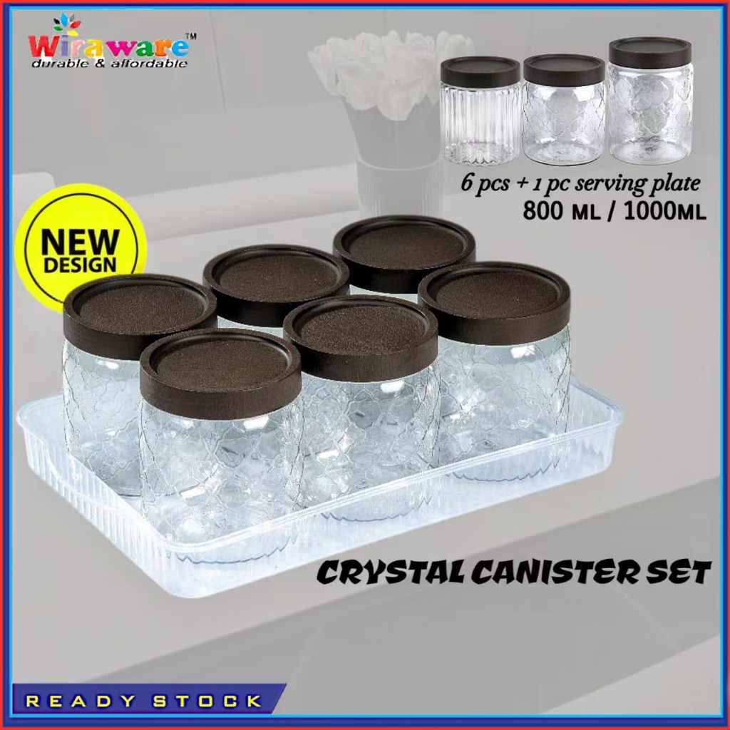 6pcs Bekas Kuih Raya Set 750ml / Cookies Container Set/ Bekas Kuih Raya ...