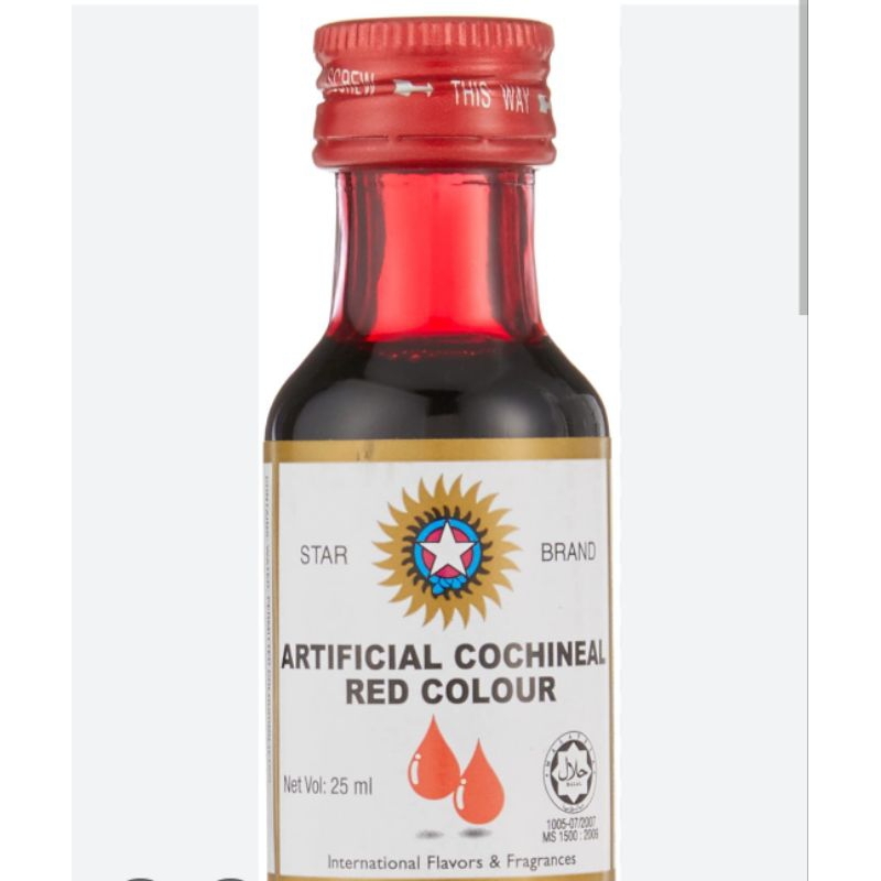 1 botol PEWARNA MERAH makanan brand 5star food colouring | Shopee Malaysia