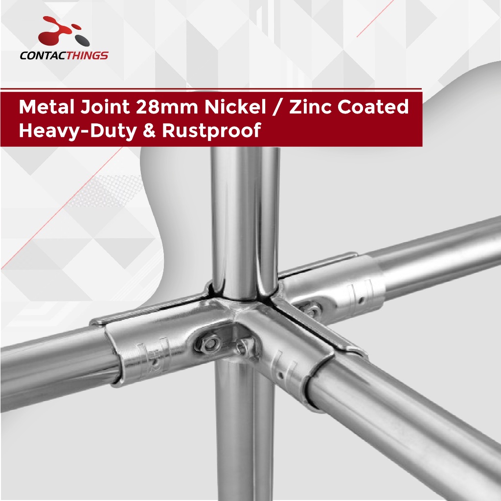 Lean Pipe Metal Joint System Nickel and Zinc Finish HJ-1 | Shopee Malaysia