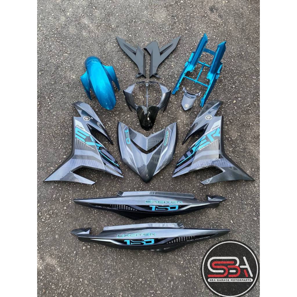 YAMAHA BODYSET Y15 YSUKU Y15ZR V1 V2 EXCITER 2021 SPECIAL EDITION GREY STRIPE TANAM CLEAR OEM ...