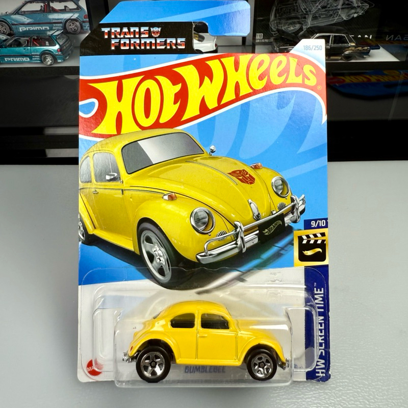 Hot Wheels Yellow BubbleBee US Card Screen Time Mainline Transformers ...