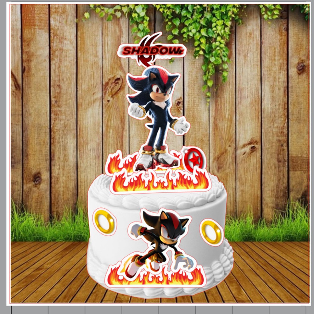 Shadow The Hedgehog Sonic Cake Topper 011 | Shopee Malaysia