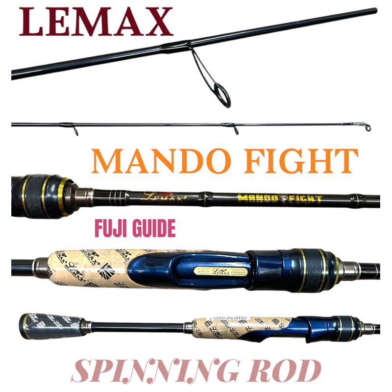 LEMAX MANDO FIGHT SPINNING AND CASTING FISHING ROD | Shopee Malaysia
