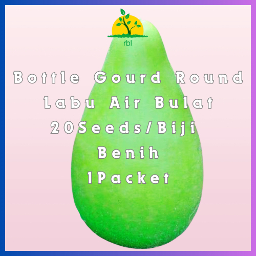 Biji Benih Labu Air Bulat Bottle Gourd Round ( 20 Seeds ) Sayur Sayuran ...