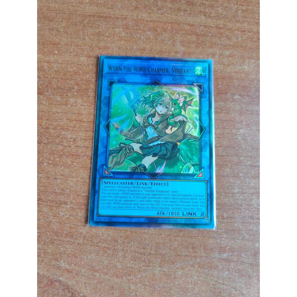 Yugioh: SUDA-AE111 Wynn the Wind Charmer, Verdant (UR/UTR/SCR/QSCR) | Shopee Malaysia
