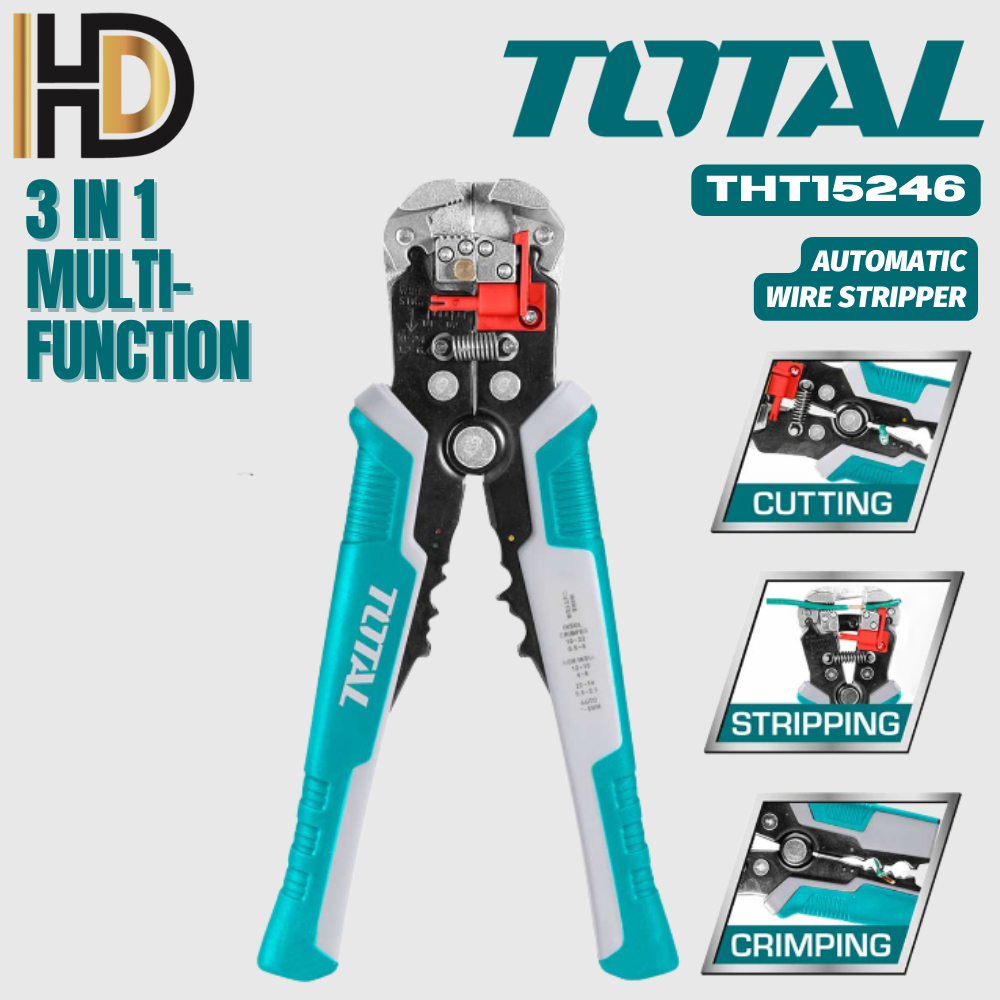 TOTAL 3 In 1 Automatic Wire Stripper/ TOTAL Multi Purpose Automatic ...