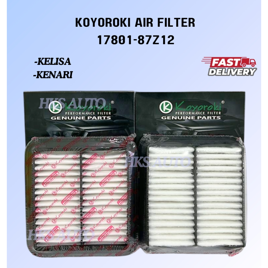 KOYOROKI PERODUA Air Filter 17801-BZ100 /17801-BZ030/17801-BZ140 ...