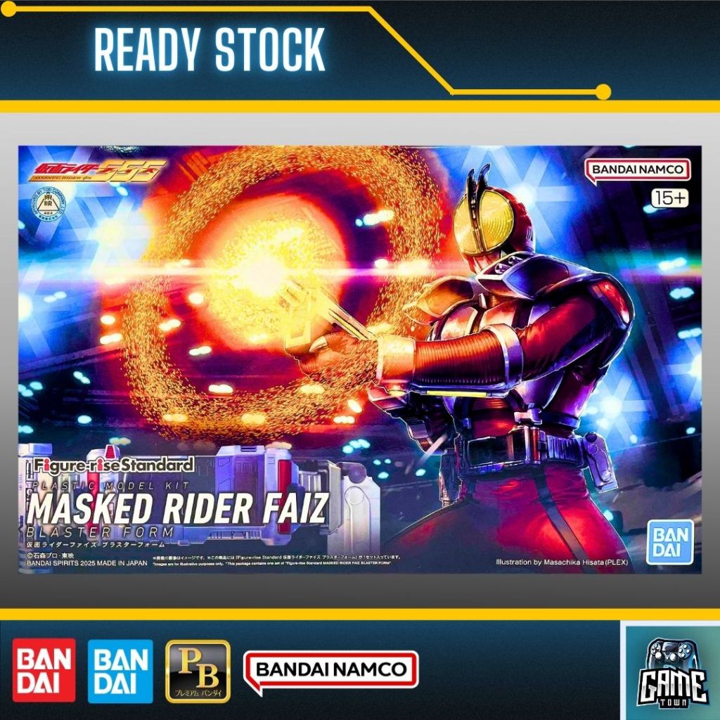 Premium Bandai FRS Figure-rise Standard Kamen Rider Faiz / 555 Blaster Form | Shopee Malaysia