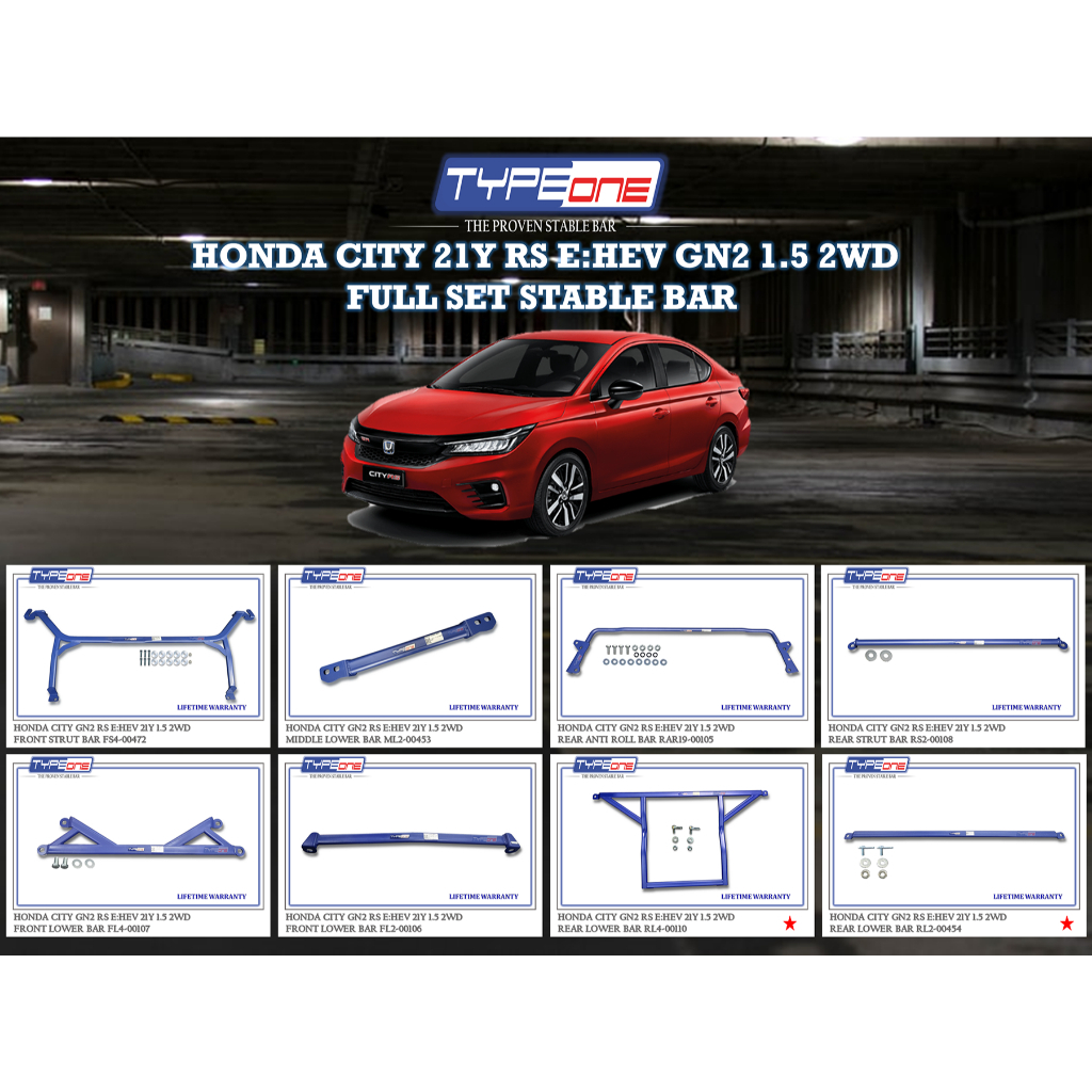 🔥 READY STOCK🔥TYPE ONE STABLE BAR - HONDA CITY RS E:HEV 21Y | Shopee ...