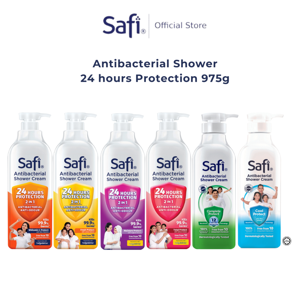 SAFI Antibacterial Shower 975g Cool Protect Moisture Protect Total ...