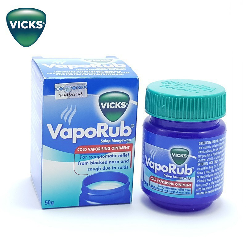 Vicks VapoRub Cold Vaporising Ointment 50g (EXP 04/2025) | Shopee Malaysia