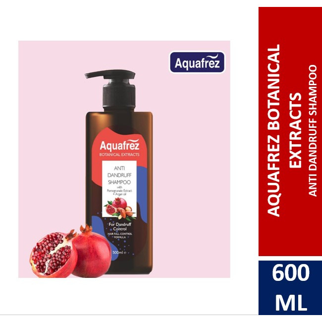 AQUAFREZ BOTANICAL EXTRACTS ANTI DANDRUFF SHAMPOO 600ML | Shopee Malaysia