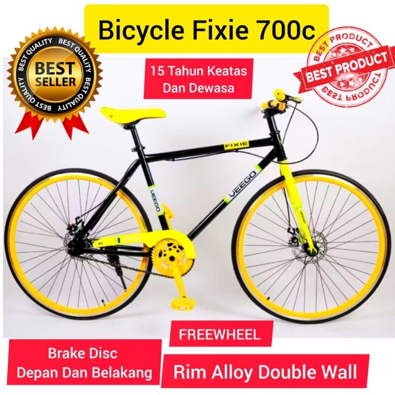 Basikal Fixie 700c Metallic Frame Brake Disc Handle Dropbar Sesuai 14 ...