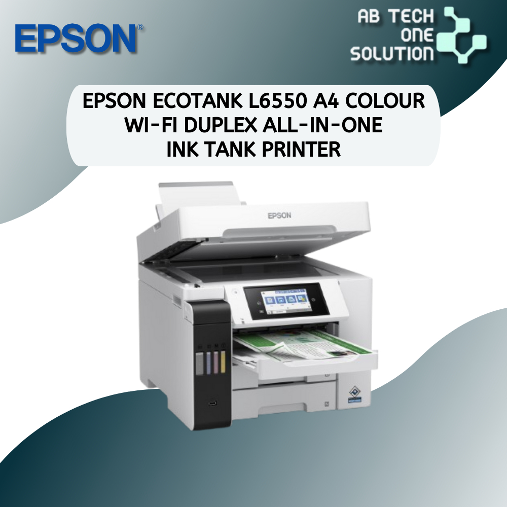 Epson EcoTank L6550 A4 Colour Wi-Fi Duplex All-in-One Ink Tank Printer ...