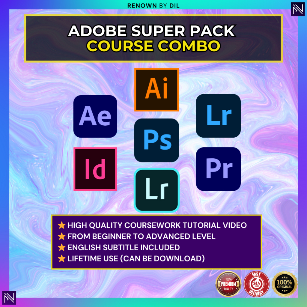 🔥 Adobe Course Bundle 🔥 Learn Adobe Premiere Pro, Photoshop, Lightroom ...