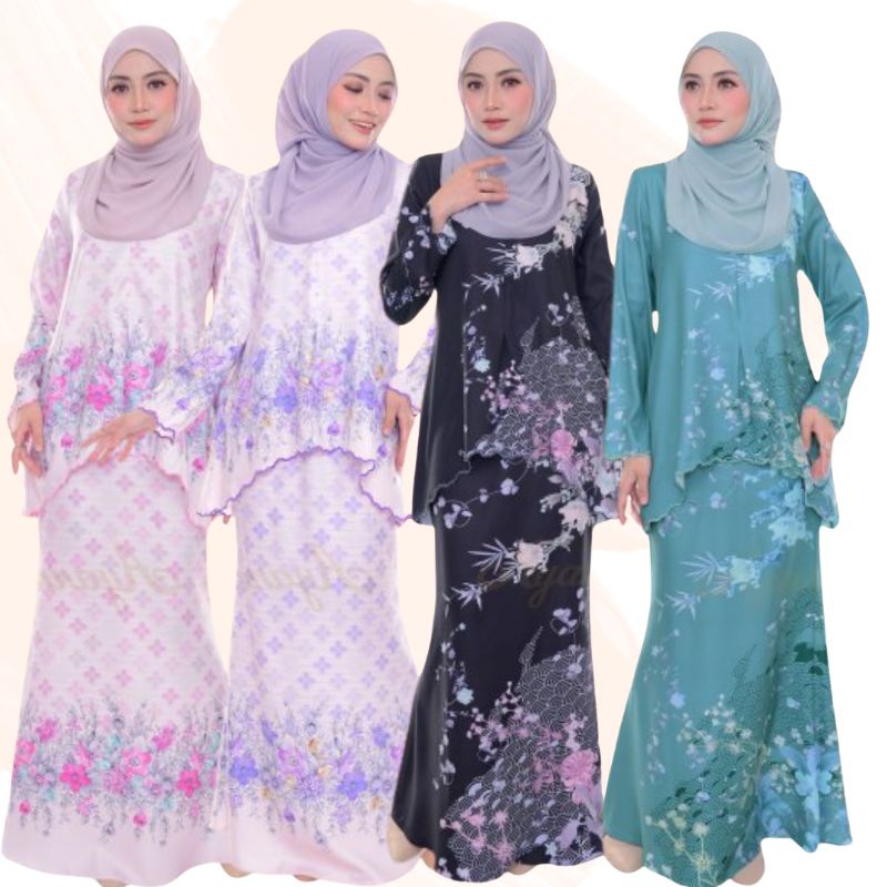 ZAHIRA 4 / SCALLOP KURUNG / BAJU KURUNG PLUS SIZE / BAJU RAYA PLUS SIZE ...
