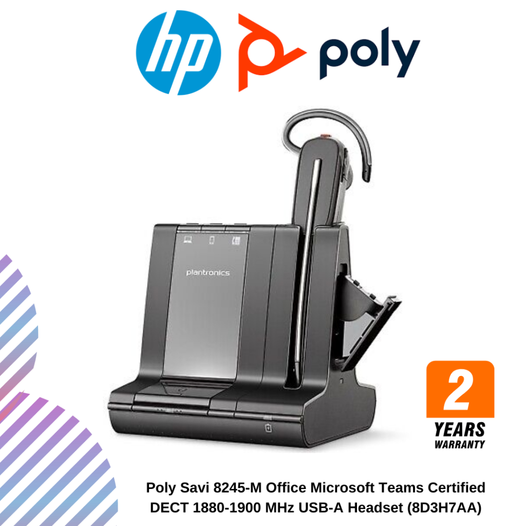 Poly Savi 8245-M Office Microsoft Teams Certified DECT 1880-1900 MHz ...