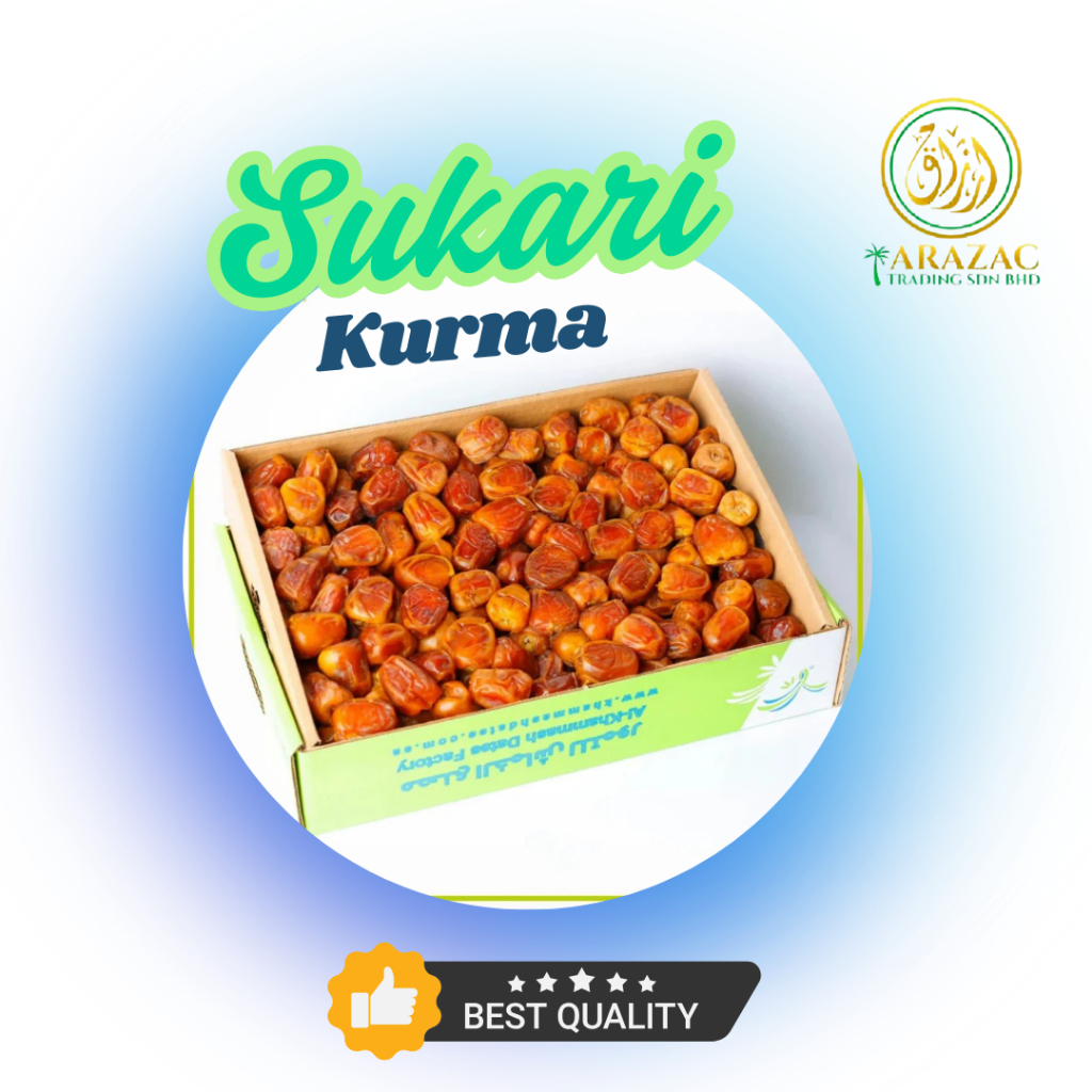 Kurma Sukkari Soft whole sale 3kg / Lembut Sukari Basah Segar Madinah harga borong/3kg | Shopee ...