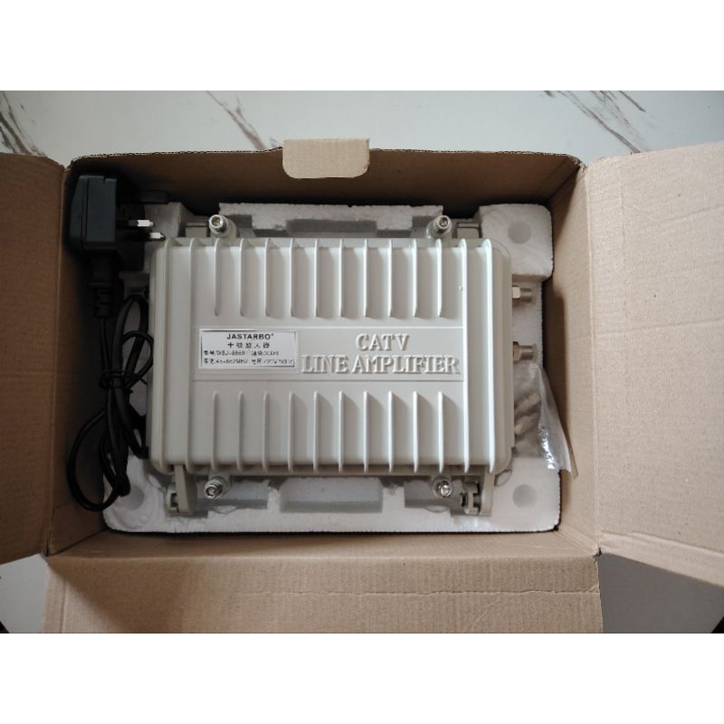 Cable TV signal amplifier CATV MYTV VHF/UHF analog and digital 100 tv ...