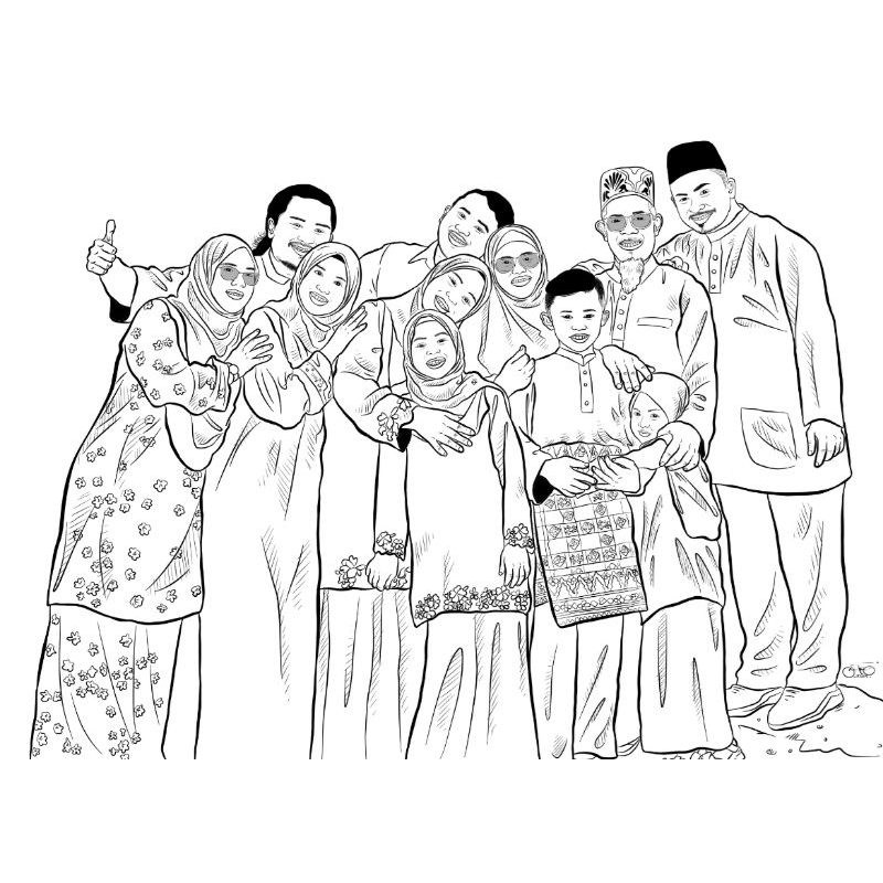 digital outline drawing | Shopee Malaysia