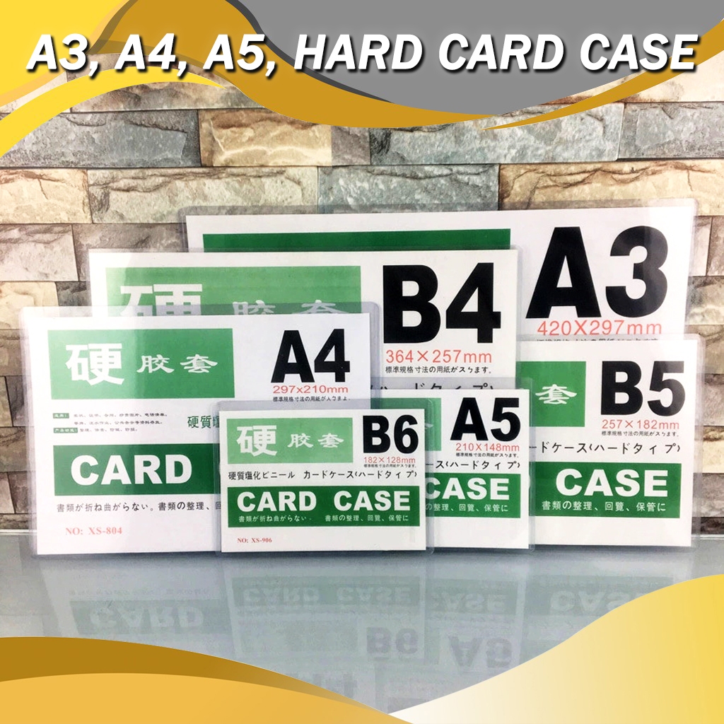 Hard Card Case, High Transparency A5 A4 A3 File Folder Organizer ...