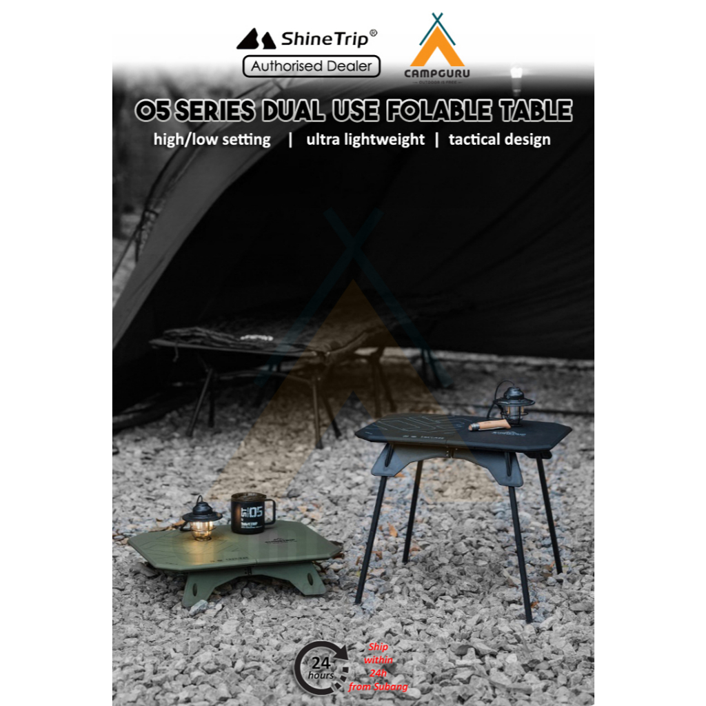 ShineTrip 05 Series Tactical Dual Usage Foldable Table High Low ...