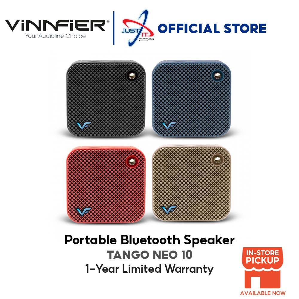 VINNFIER TANGO NEO 10 PORTABLE BLUETOOTH SPEAKER - BLACK / BLUE / RED ...