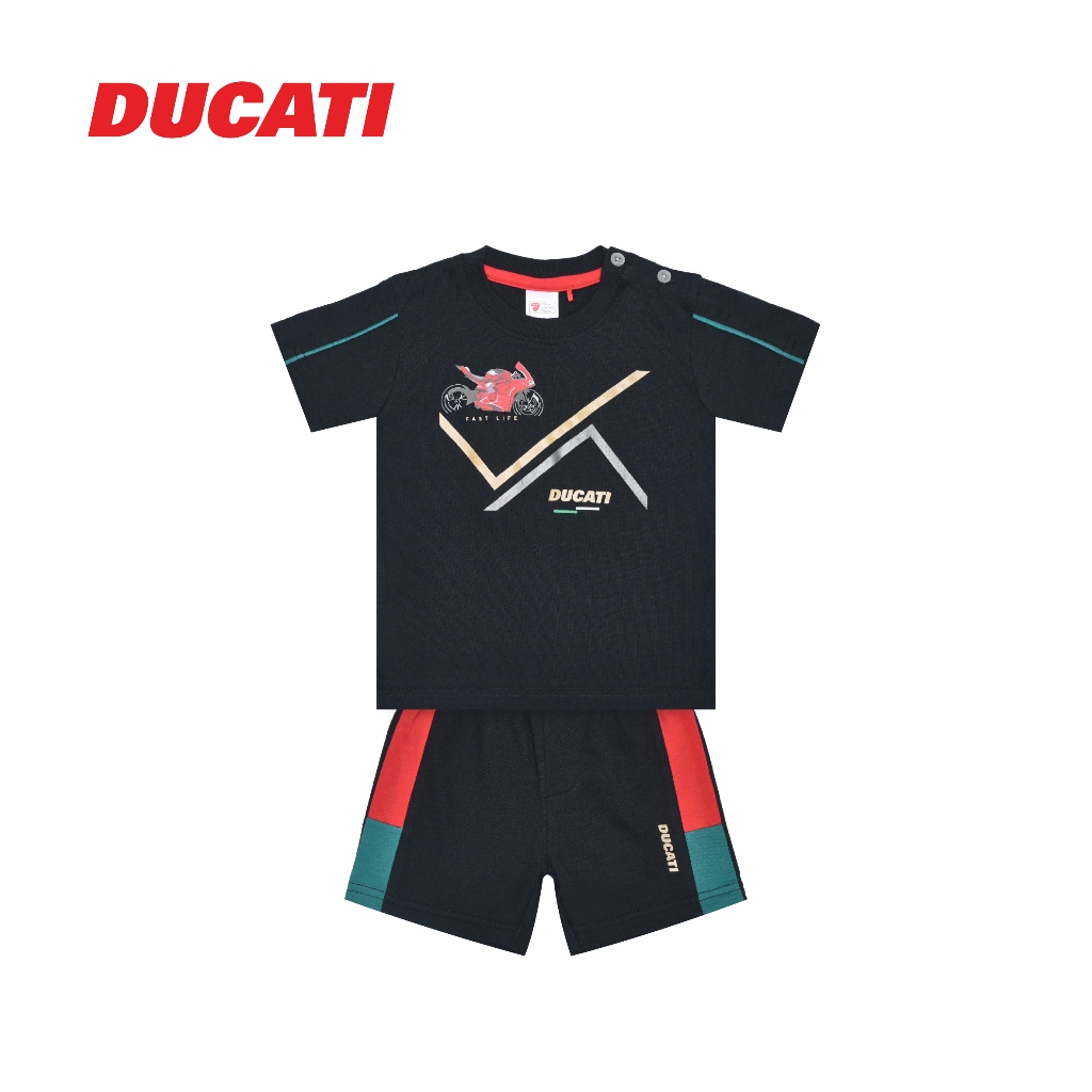 DUCATI BABY BOY SHORT SLEEVE TEE & BERMUDA SET D815240-816575 | Shopee ...