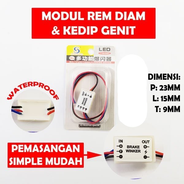 CAR 12V Brake Winker LED RELAY Controller Control Module Strobe Flash ...