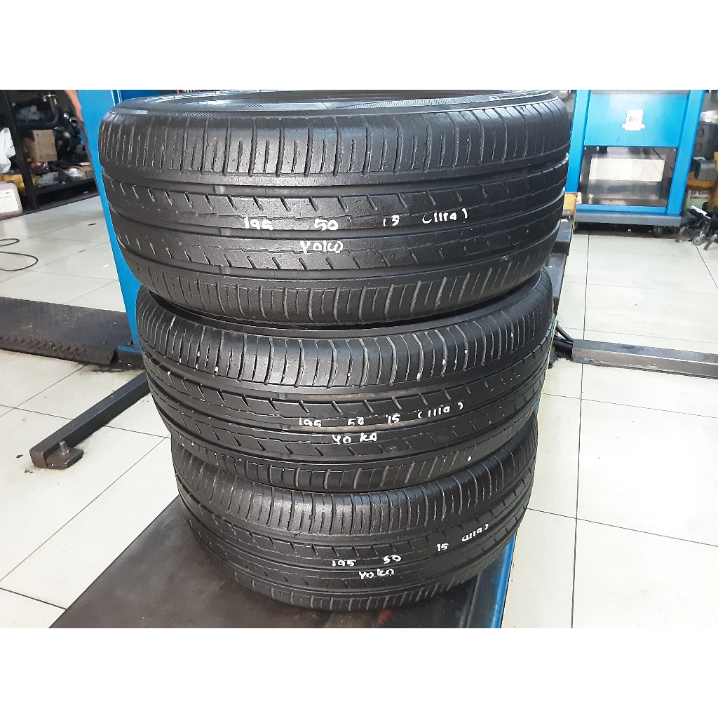 Used Tyre Secondhand Tayar YOKOHAMA BLUEARTH ES32 195/50R15 60% 80% Bunga Per 1pc | Shopee Malaysia