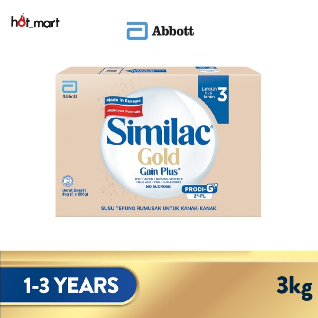 Similac Gold Gain Plus Step 3 1.8kg | 3kg | 4.2kg | Shopee Malaysia