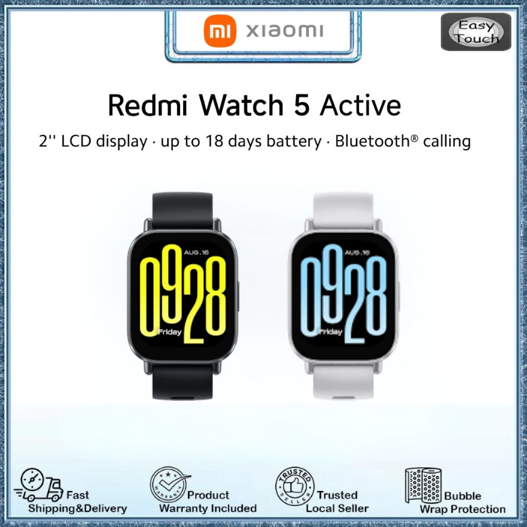 Xiaomi Redmi Watch 5 Active | 2'' LCD Large Display | 18 Days Of ...