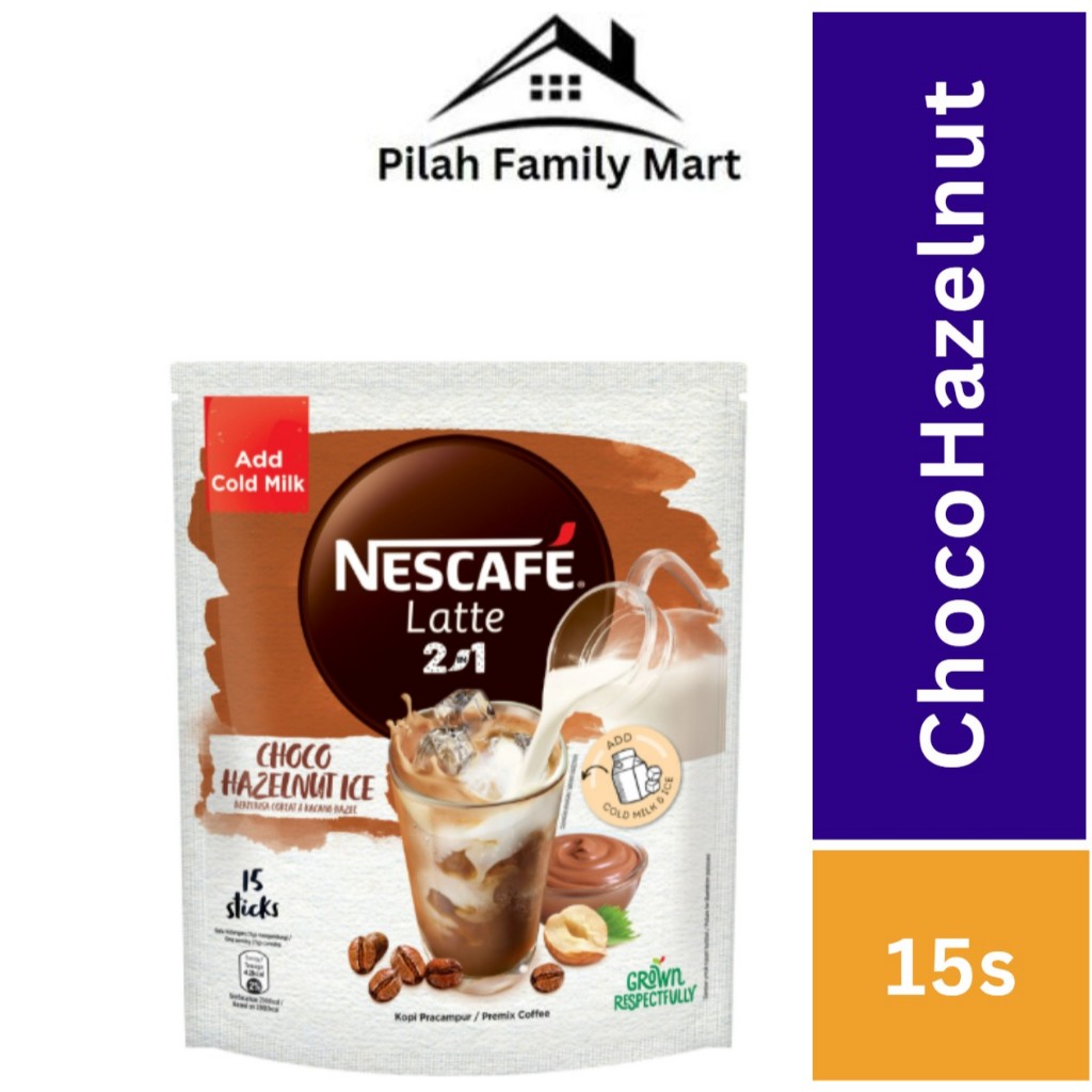 Choco Hazelnut NESCAFE Latte 2in1 Coffee Ice Kopi Ais Choco Hazelnut ...