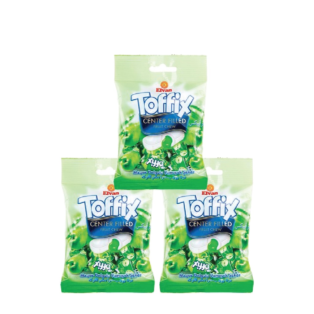 Toffix Chewing Sweets with Apple Flavour 3 Bags - (3X90g) | Shopee Malaysia