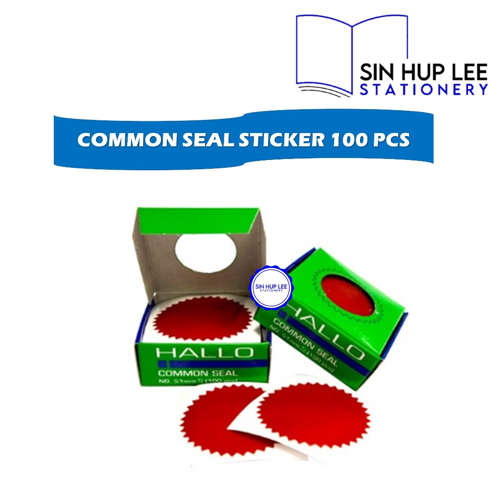 Hallo Common Seal Sticker / Certificate Sticker / 51mm (100's) | Shopee ...