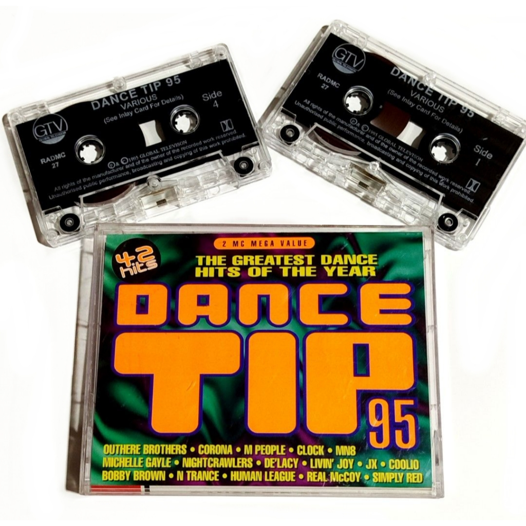 DOUBLE CASSETTE DANCE TIP 95 THE GREATEST DANCE HITS OF THE YEAR ...