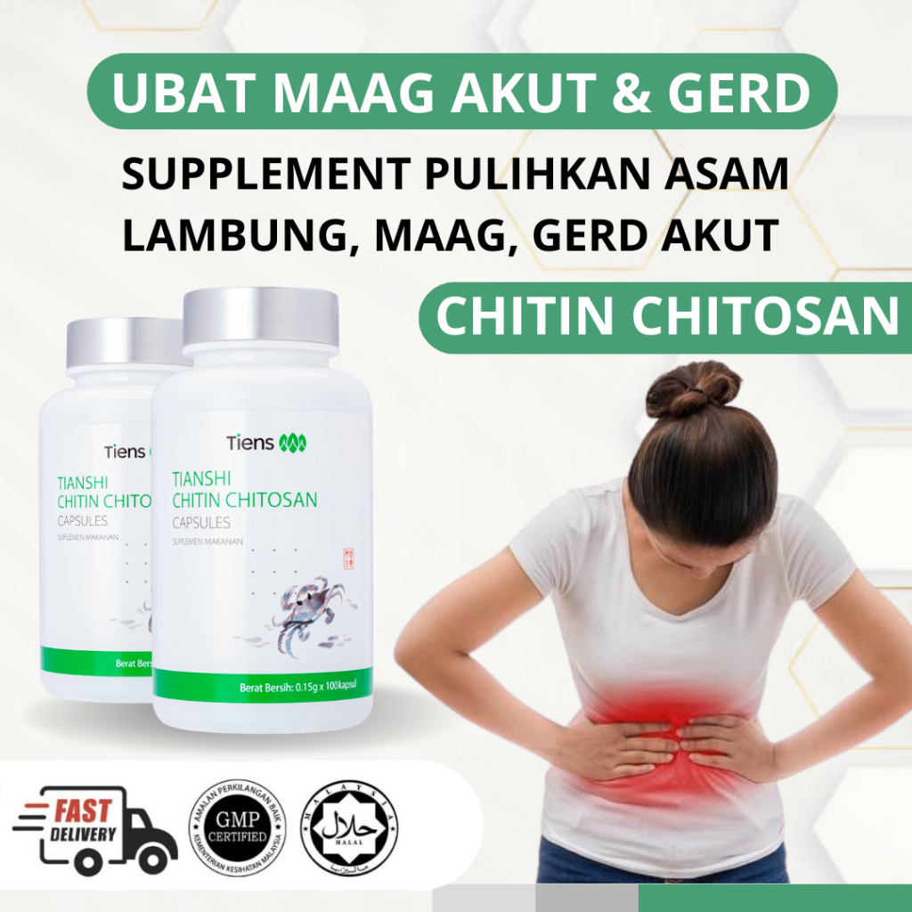 Ubat Gerd Anxiety Gerd angin, maag akut - Chitin Chitosan Tiens ...