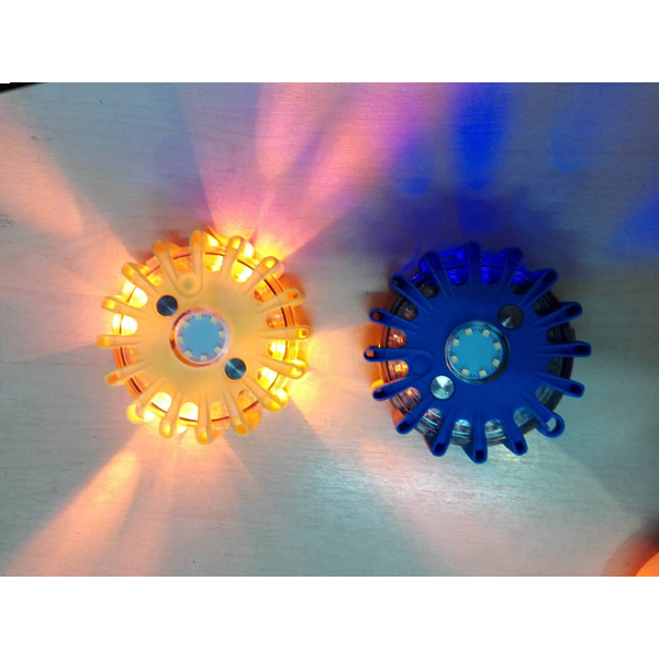 Amber/ Blue LED Flashing Warning Light Rechargeable | Shopee Malaysia