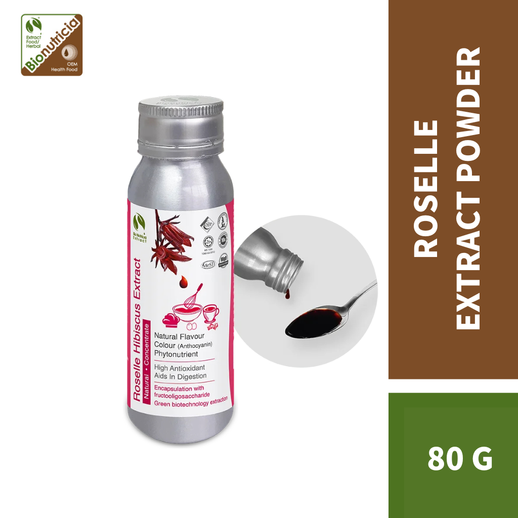 Bionutricia Roselle Hibiscus Extract Liquid (80g) Natural Flavor ...