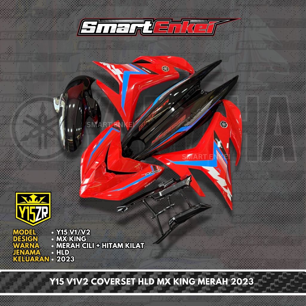 Y15 V1/V2 COVERSET MX KING 2023 MERAH HLD | Shopee Malaysia