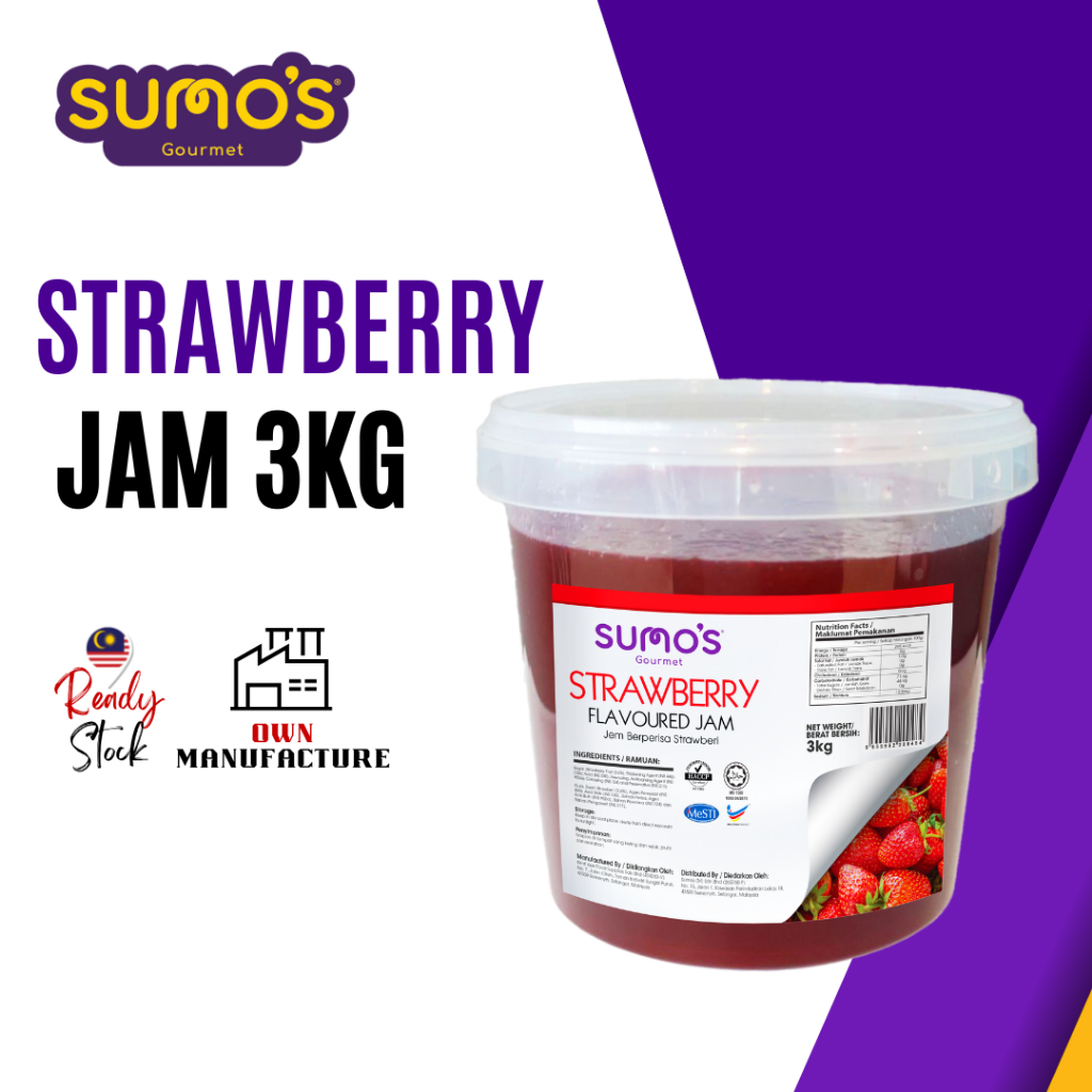 Sumo's Strawberry Flavored Jam Spread- 3kg Halal | Shopee Malaysia