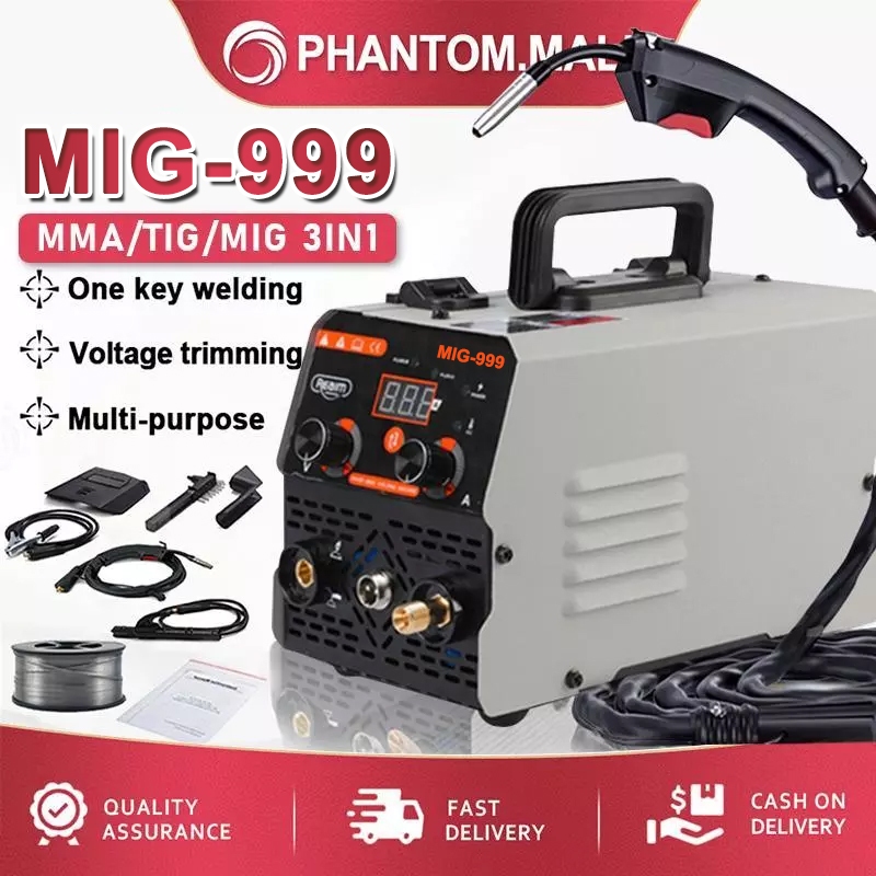 MIG Welding Machine Gasless Inverter MIG/MMA 3IN1 Portable Inverter ...