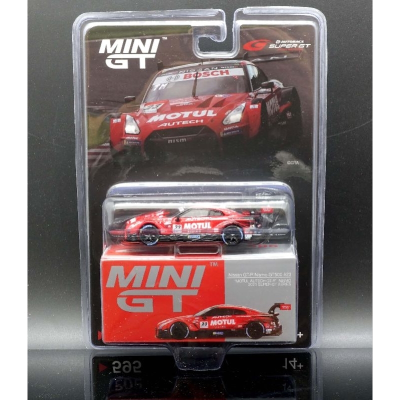 Mini GT 1:64 #595 Japan Exclusive Nissan GT-R Nismo GT500 #23 "MOTUL AUTECH GT-R" NISMO 2021 ...
