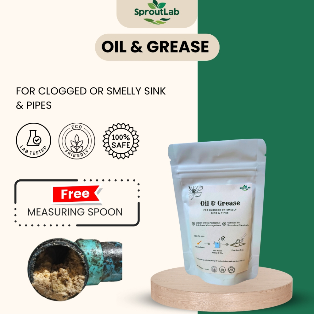 Oil & Grease Remover (For Clogged or Smelly Sinks) | Shopee Malaysia