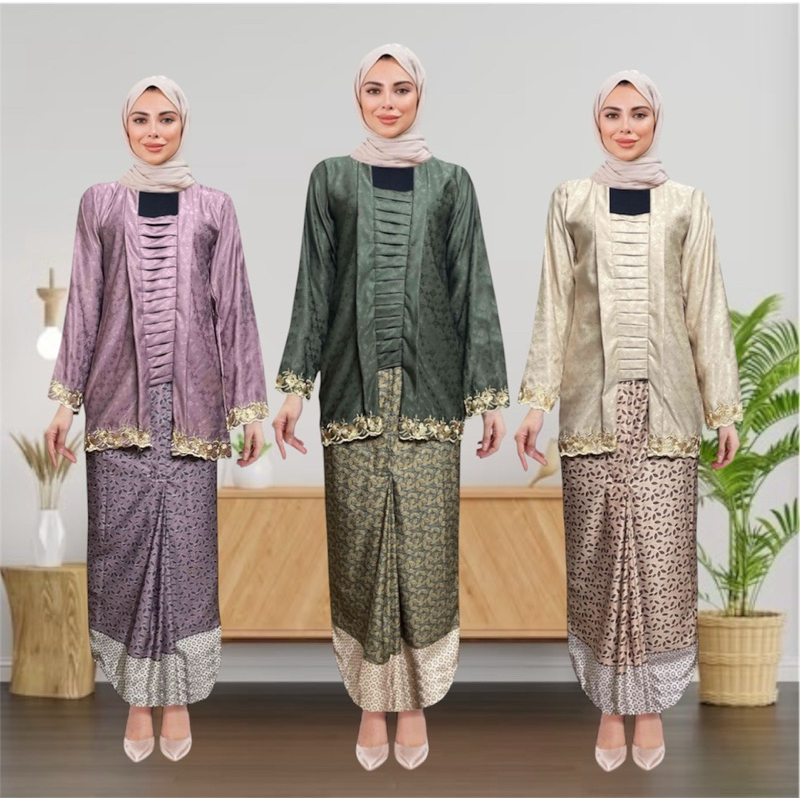 Raya Baju Kebaya Batik Sulam D20 Sutera Dobby Exclusive Raya For 2025💥💯 ...