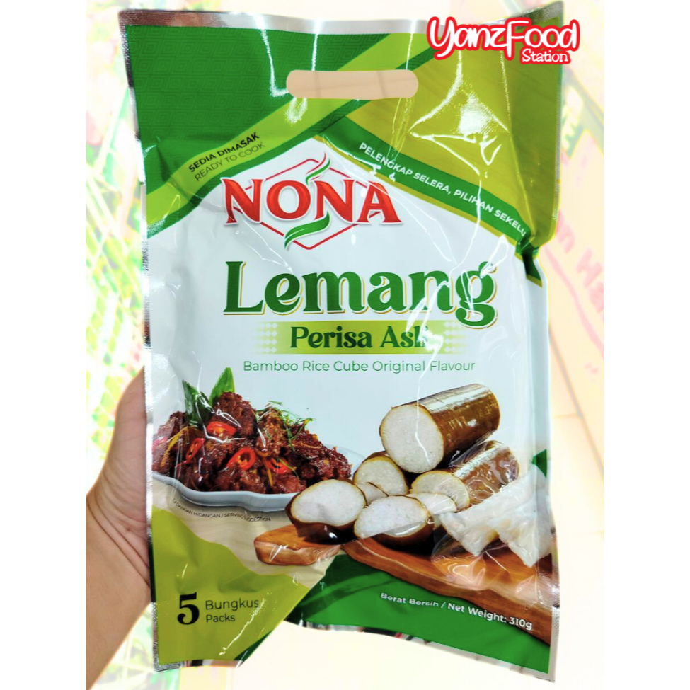 NONA Lemang Perisa Asli Bamboo Rice Cube Original Flavour 5 Packs (310g ...