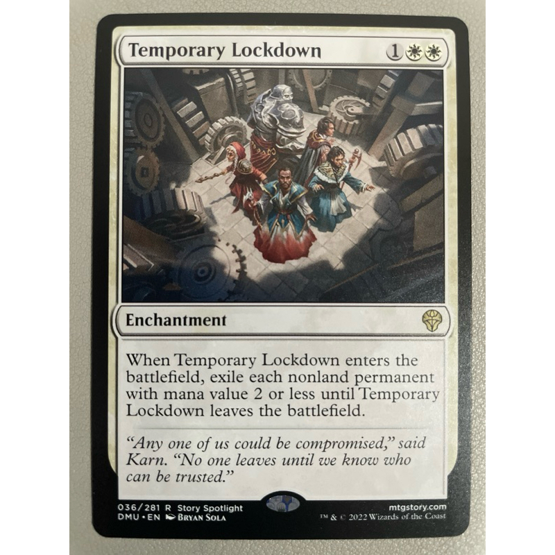 MTG:Dominaria United (DMU) 036/281 R - Temporary Lockdown (Non Foil ...