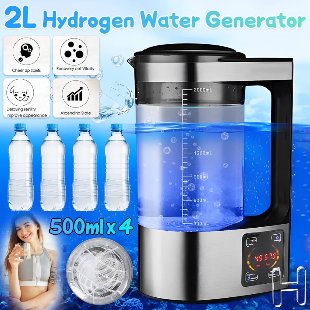 Hydrogen Water Generator Hydrogen Rich Water Maker 2L Large Capacity ...